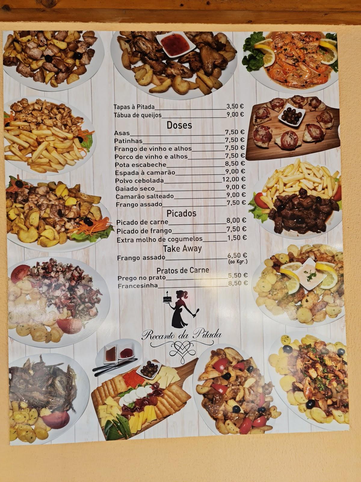 Menu em Recanto da Pitada restaurante, Caniço