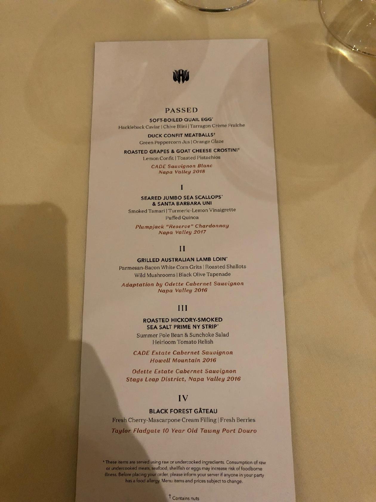 Menu at Del Frisco's Double Eagle Steakhouse, Houston, Ste 8060