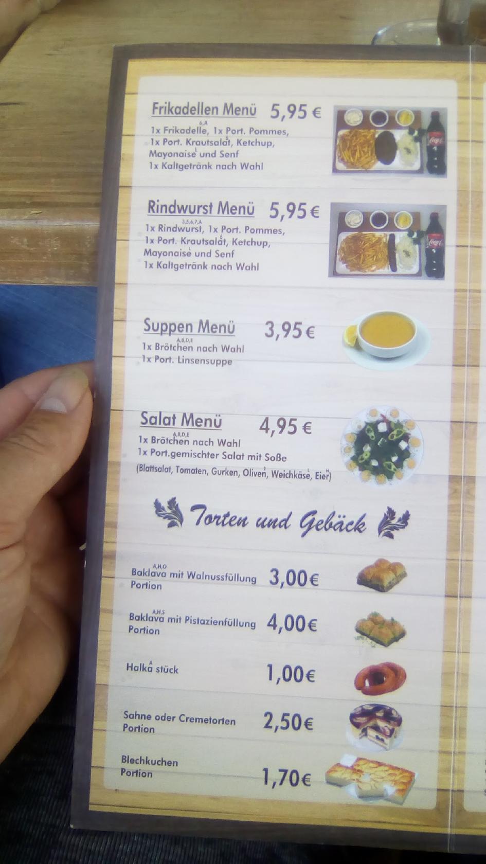 Menu at Mein Bäcker Bendorf, Bendorf