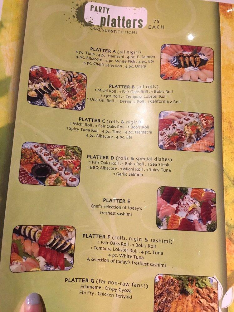 Menu at Mikuni restaurant, Sacramento, J St STE 150