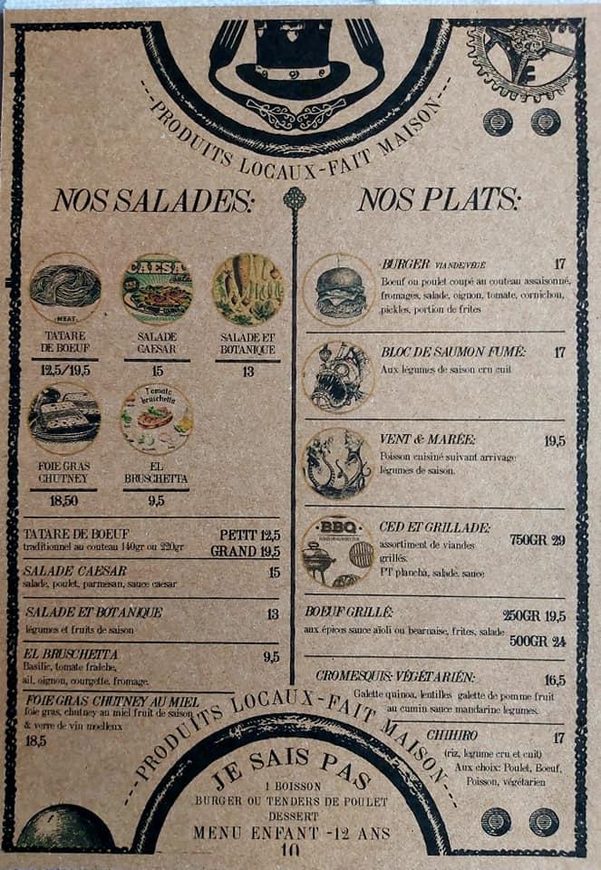 Menu at A La Table De Ced restaurant, Louannec