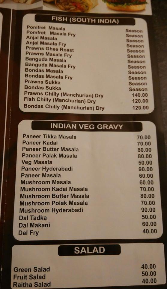Menu at Dr. Food Bank, Konaje