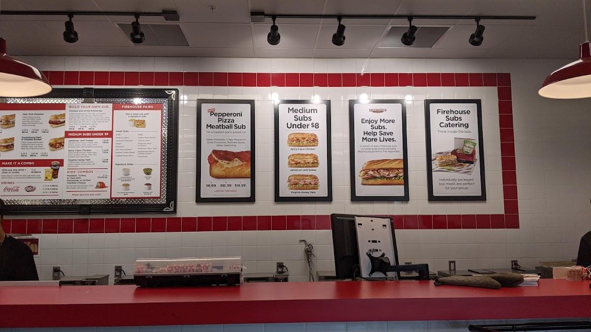 Menu at Firehouse Subs South C Street fast food, Anchorage