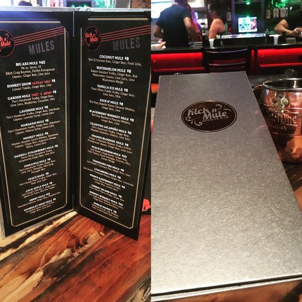 Menu at Kick'n Mule Restaurant and Sports Bar, West Sacramento