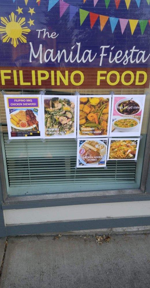 Menu at The Manila Fiesta restaurant, Salem