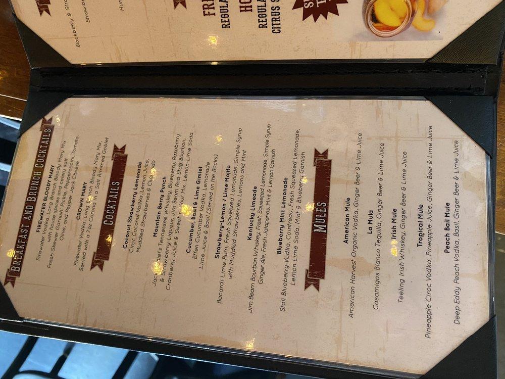 Menu at Firewater Saloon - Edison Park BBQ, Chicago, N Oliphant Ave