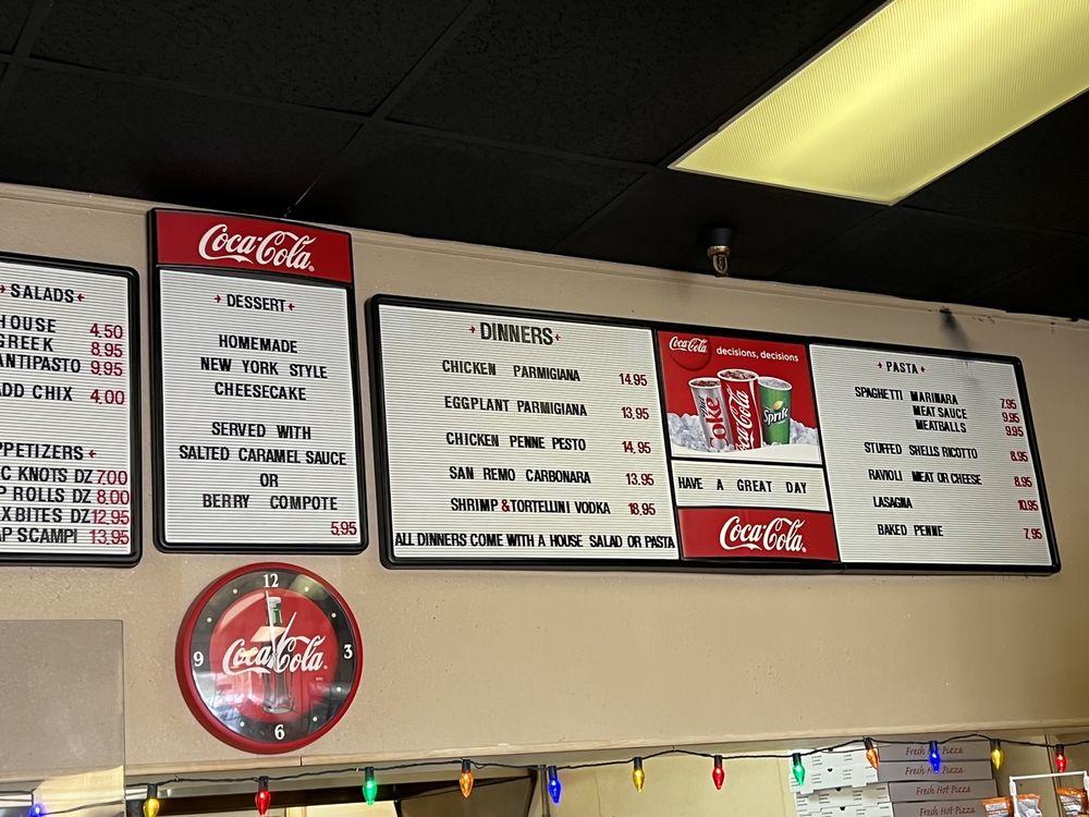 Menu at San REMO Pizza Restaurant, Apollo Beach