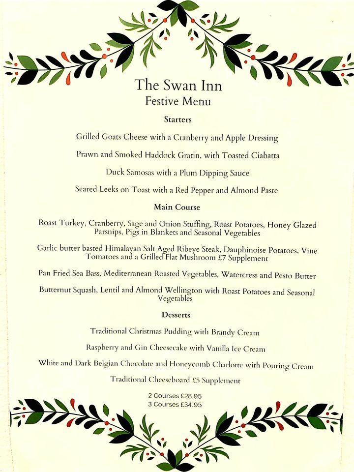 Menu at The Swan Inn Stalham pub & bar, Stalham, 90 High St