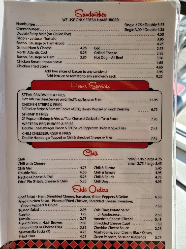 Menu at Courtesy Diner restaurant, St. Louis, Hampton Ave