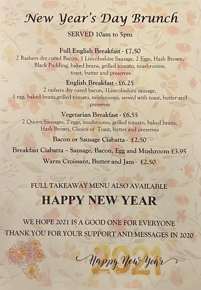 Menu at The Five Bells pub & bar, Bassingham