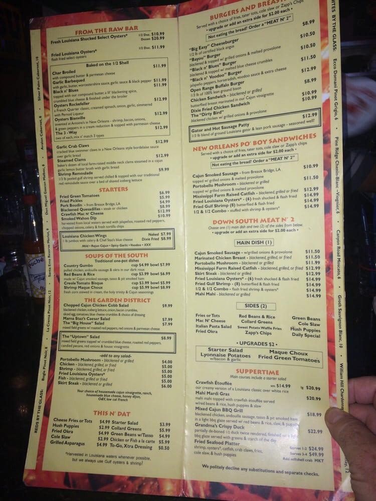 Menu at Shuck N Dive restaurant, Fort Lauderdale