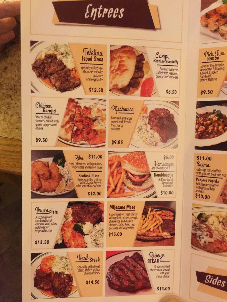 Menu at Berix restaurant, Lemay
