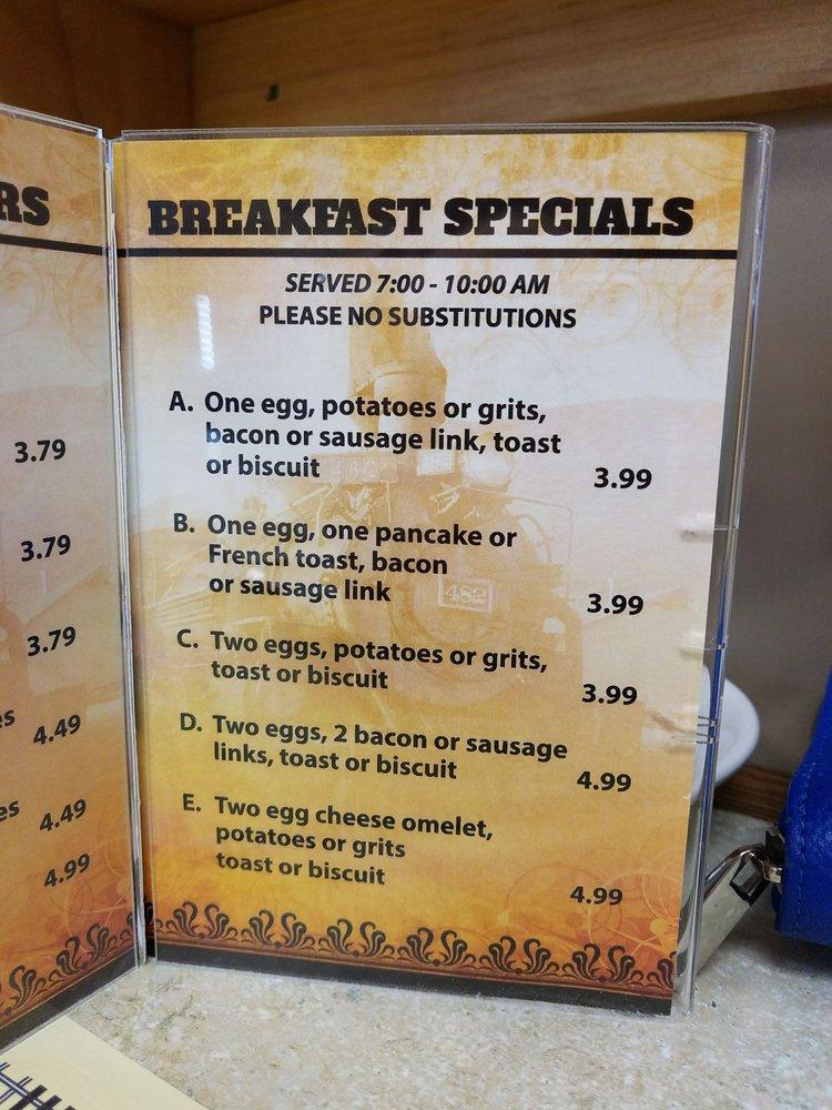 Menu at Breakfast Station restaurant, Leesburg