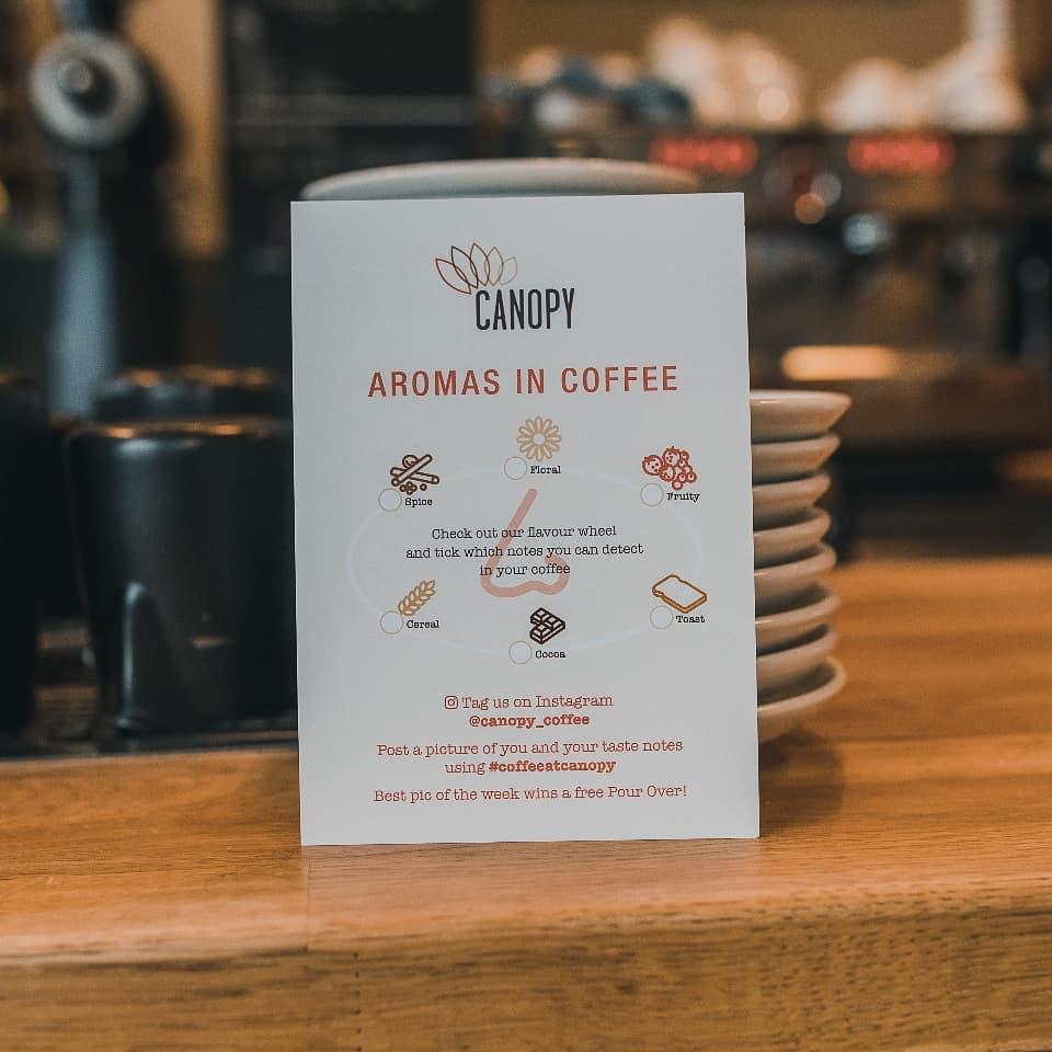 Menu at Canopy Coffee cafe, Guildford