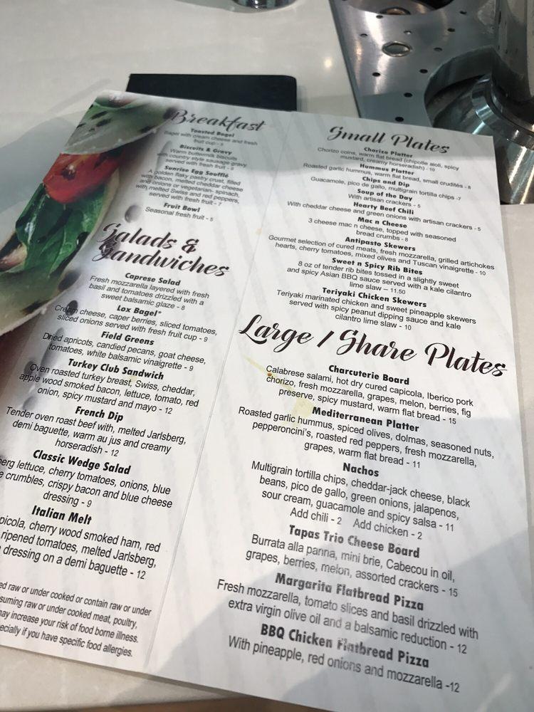 Menu at Tapas Sky Bar, Denver, Peña Boulevard