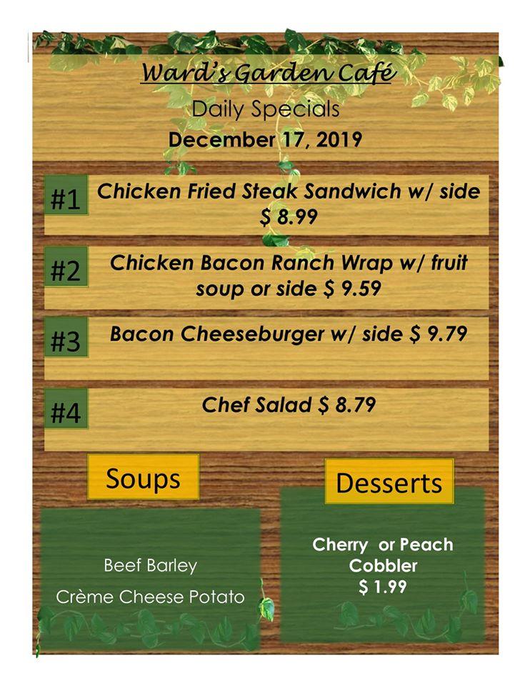 Wards Garden Center Menu | Fasci Garden