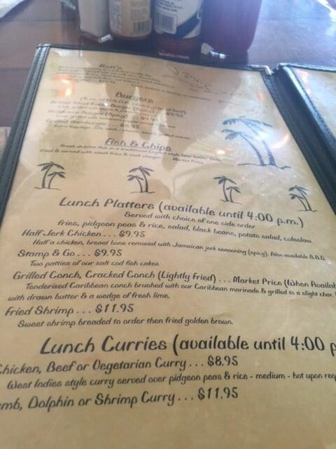 Menu at Calypso Restaurant & Raw Bar, Pompano Beach