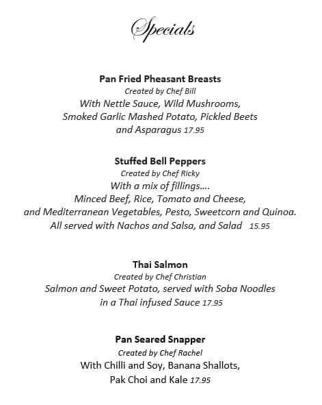 Menu at Royal Oak, Great Ayton pub & bar, Middlesbrough