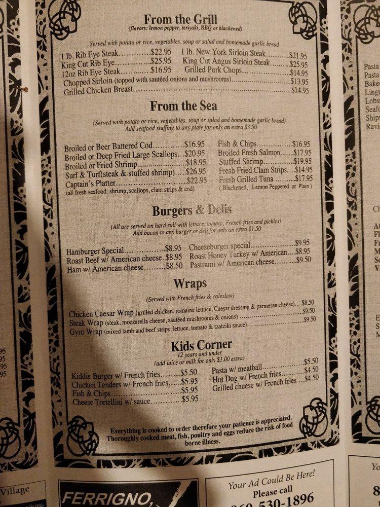 Menu at Coventry Pizza Restaurant, Coventry