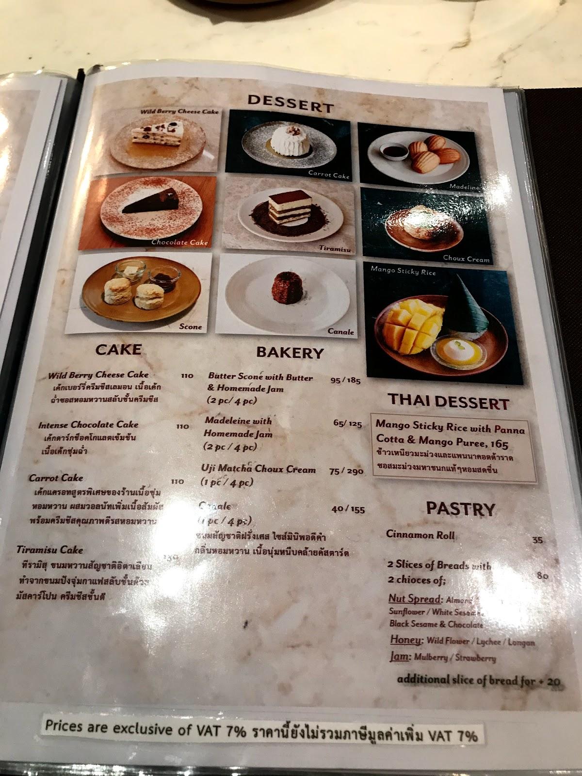 Menu at Dear Friends, Bistro restaurant, Mueang Chiang Rai