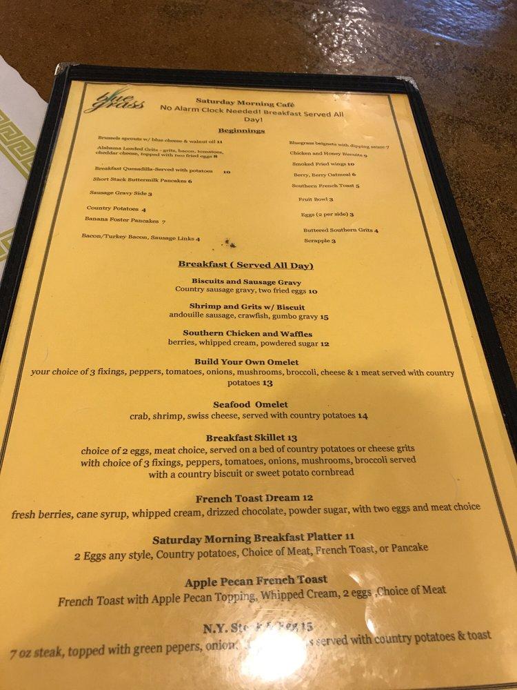 Menu at Saturday Morning Cafe, Baltimore, 236 S High St