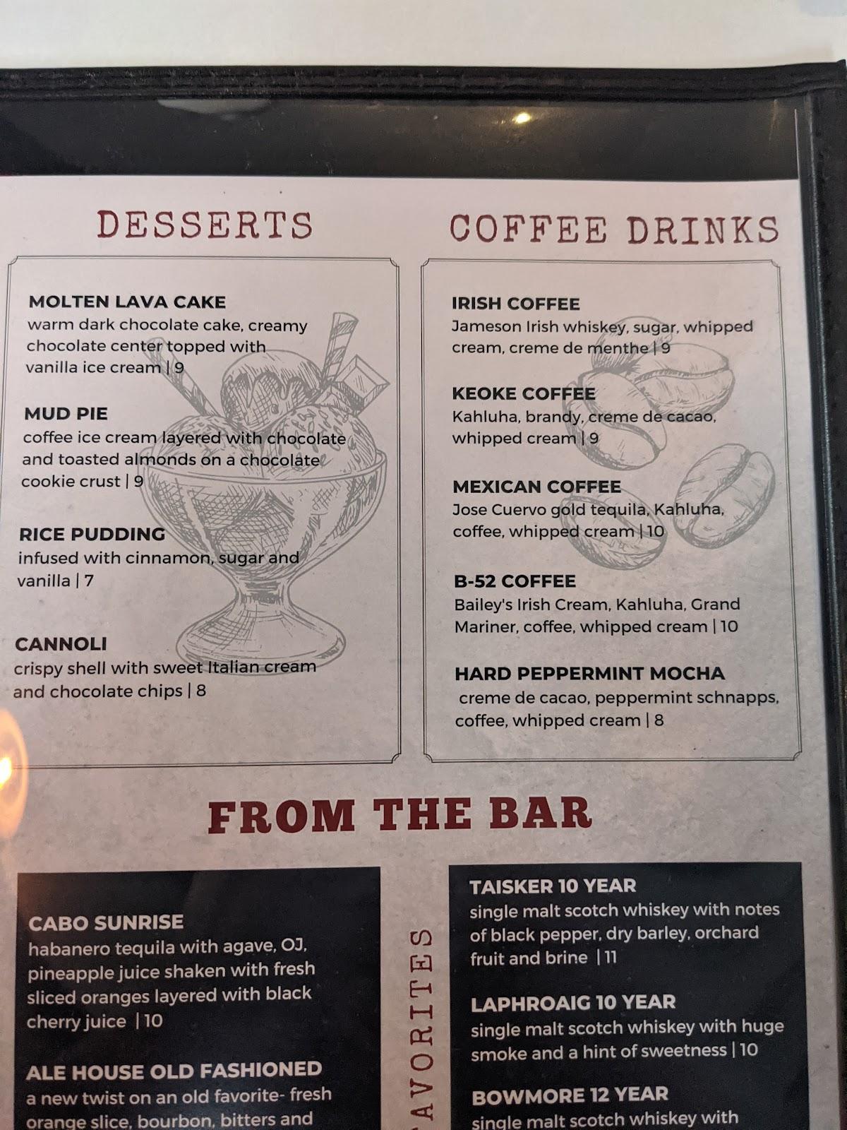 Menu at The Portland Ale House pub & bar, Portland