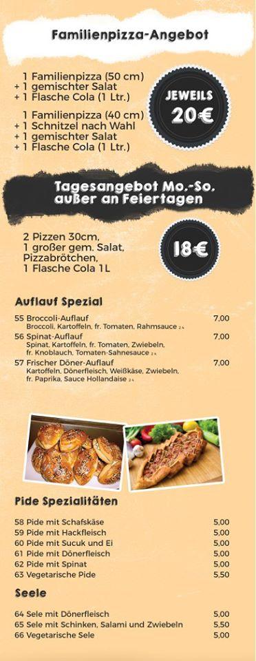 Speisekarte von Atas Grill pizza, Beckum