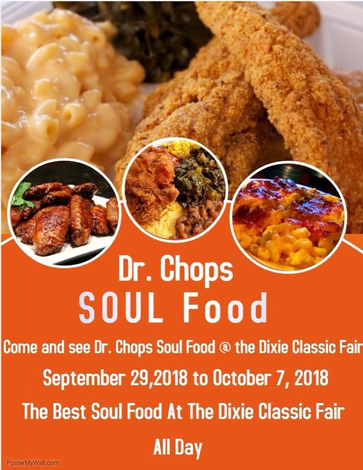 Menu at Dr Chops Soul Food Cafe, Winston-Salem
