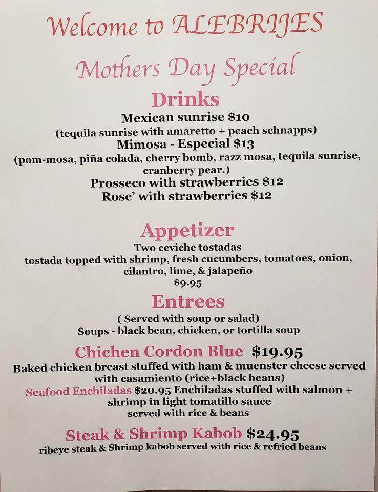 Menu at Sky View Mexican Restaurant, Kingston