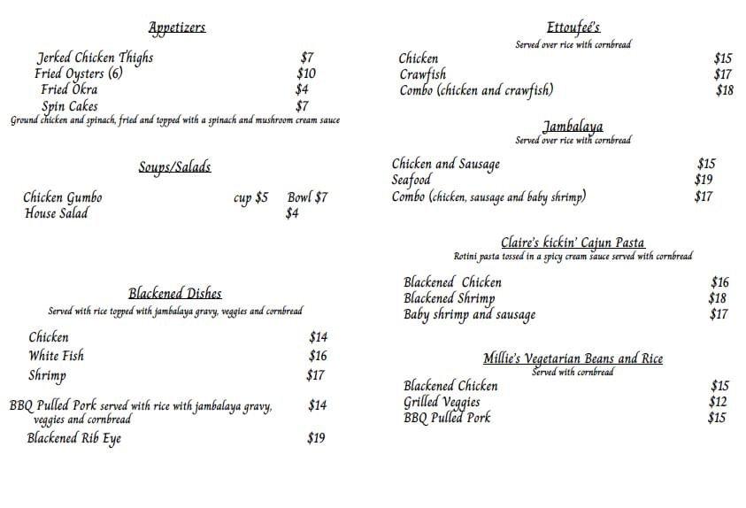 Menu at Springdale Lunch restaurant, Holyoke