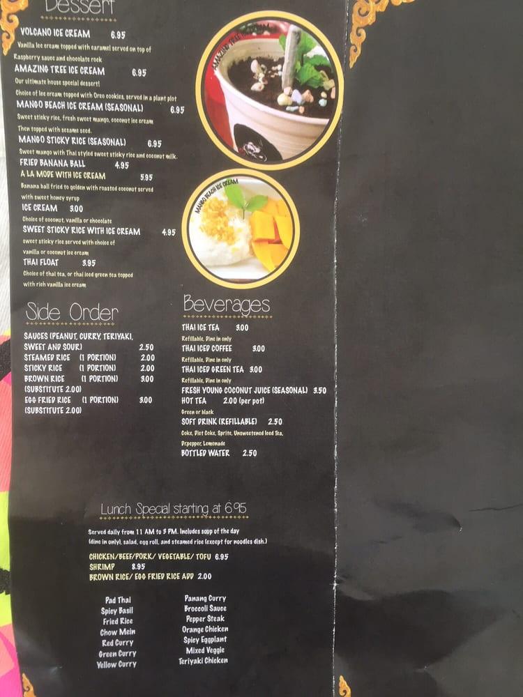 Menu at Amazing Thai restaurant, North Las Vegas, W Ann Rd #109