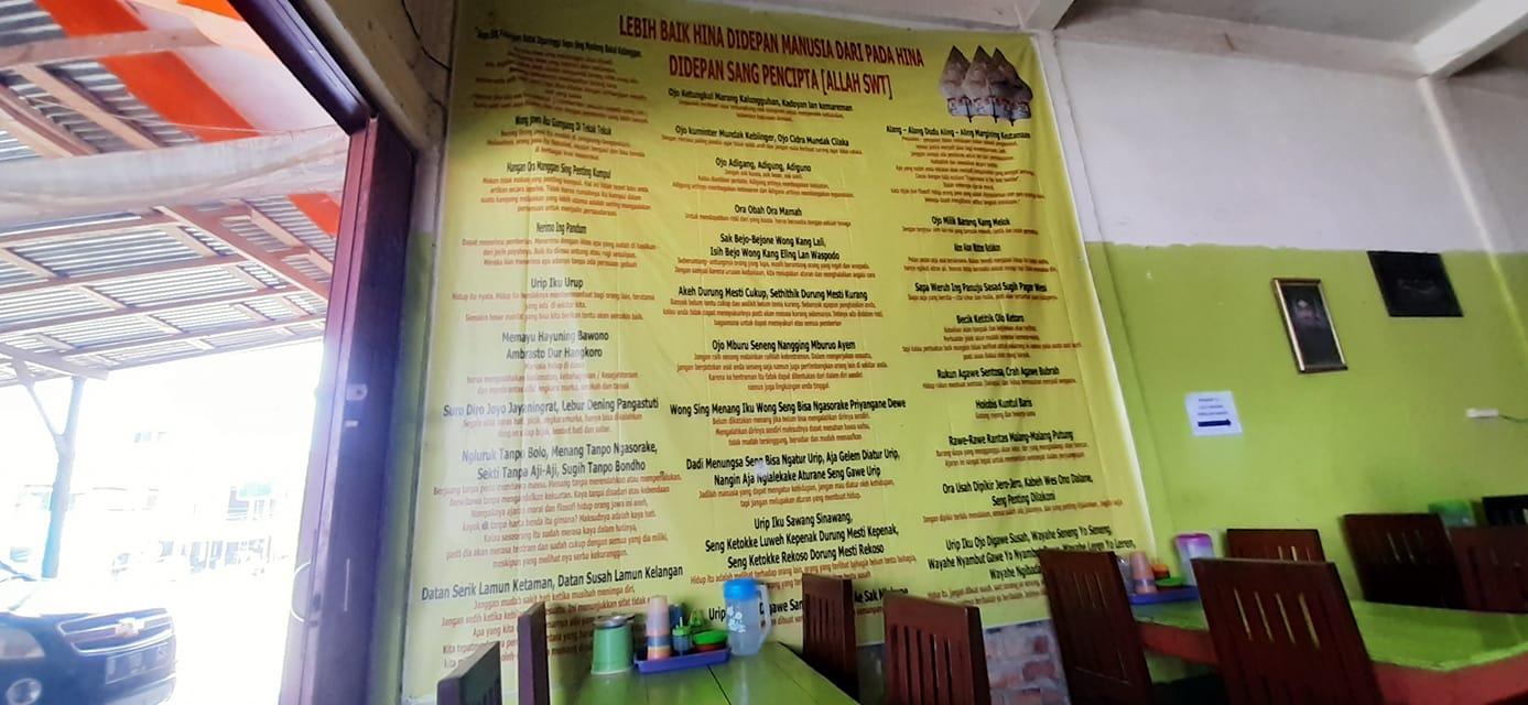 Carta del restaurante Angkringan Demak, Simpang Bayat