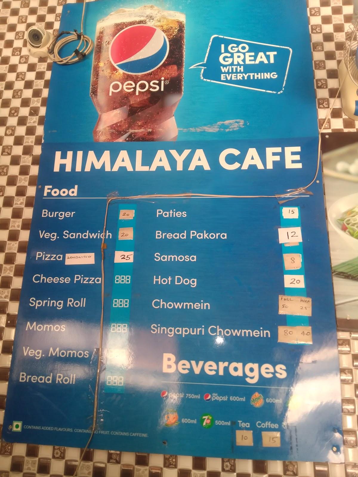 Himalayan Cafe, New Delhi - Restaurant menu, prices and reviews