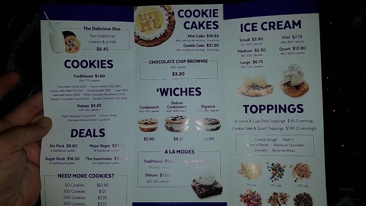 Menu at Insomnia Cookies desserts, Newark