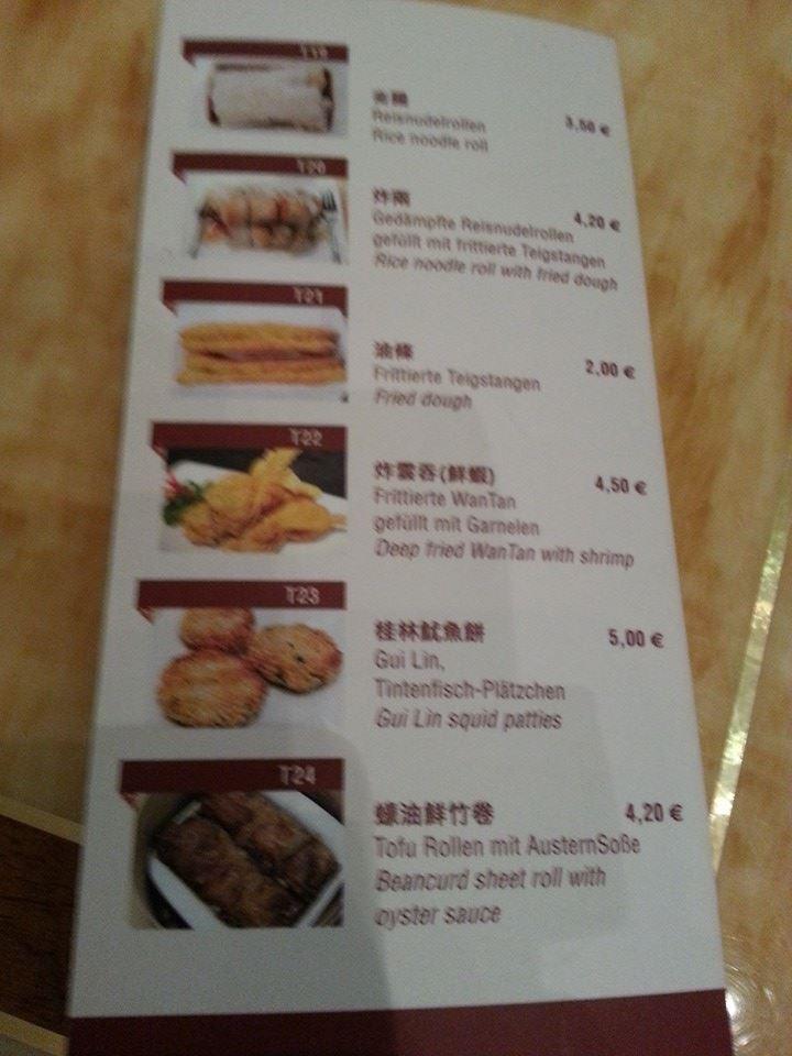 Speisekarte von Selera Malaysian Restaurant, Frankfurt am Main