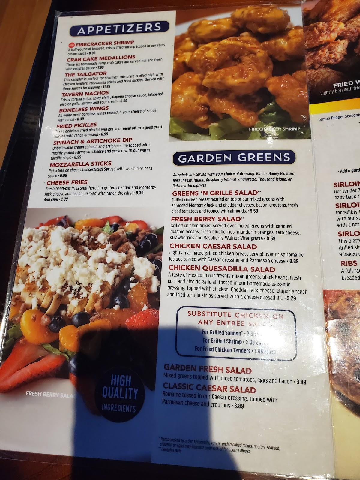 Menu at Kickback Jack's High Point pub & bar, High Point