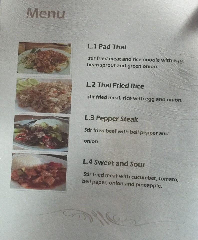 Menu at Thai Spice Restaurant and Lounge, Fort Walton Beach