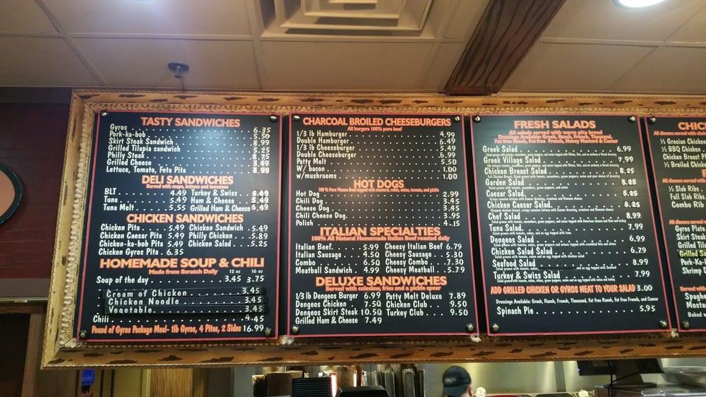 Menu at Dengeos - Buffalo Grove restaurant, Buffalo Grove, 195 W Dundee Rd