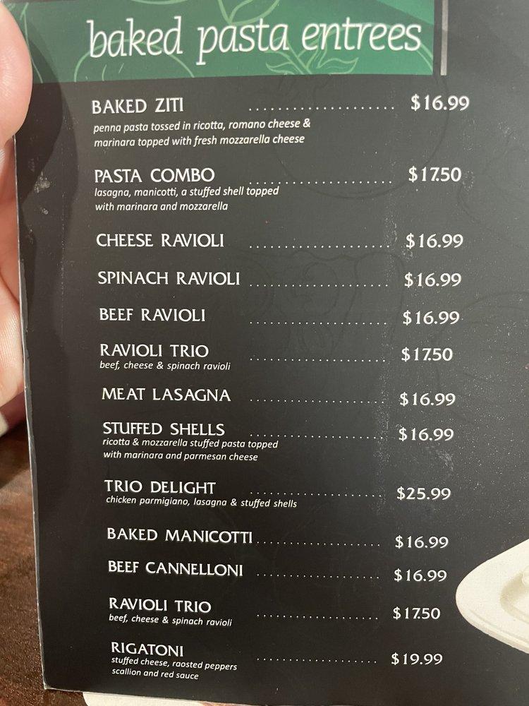 Menu at Giovanni's Family Italian Restaurant, Cincinnati