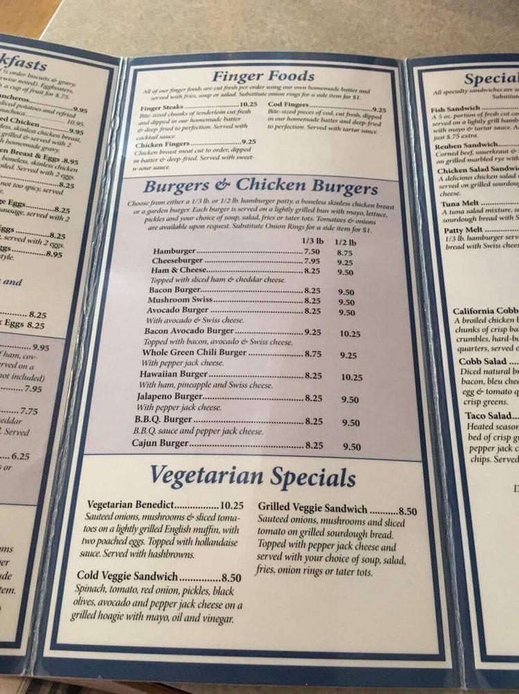 Menu at Addie's restaurant, Boise, W Boise Ave