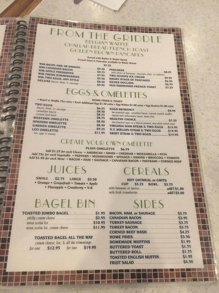 Menu at Mitchell's Restaurant, Valley Stream, 191 Rockaway Ave