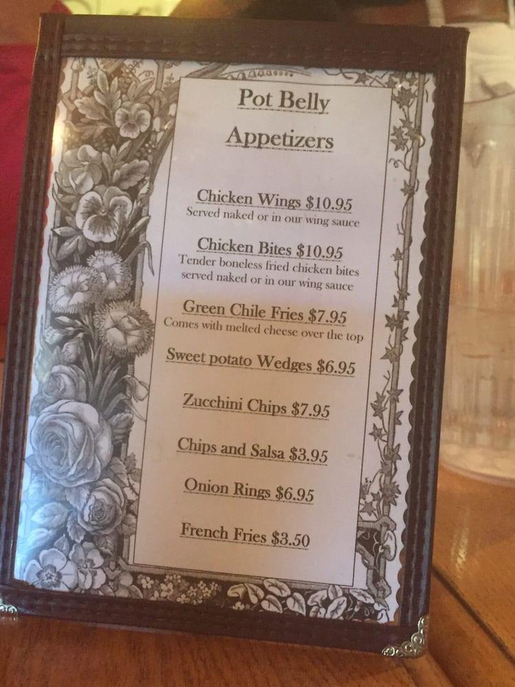 Menu at Potbelly Restaurant & Lounge, Red Feather Lakes