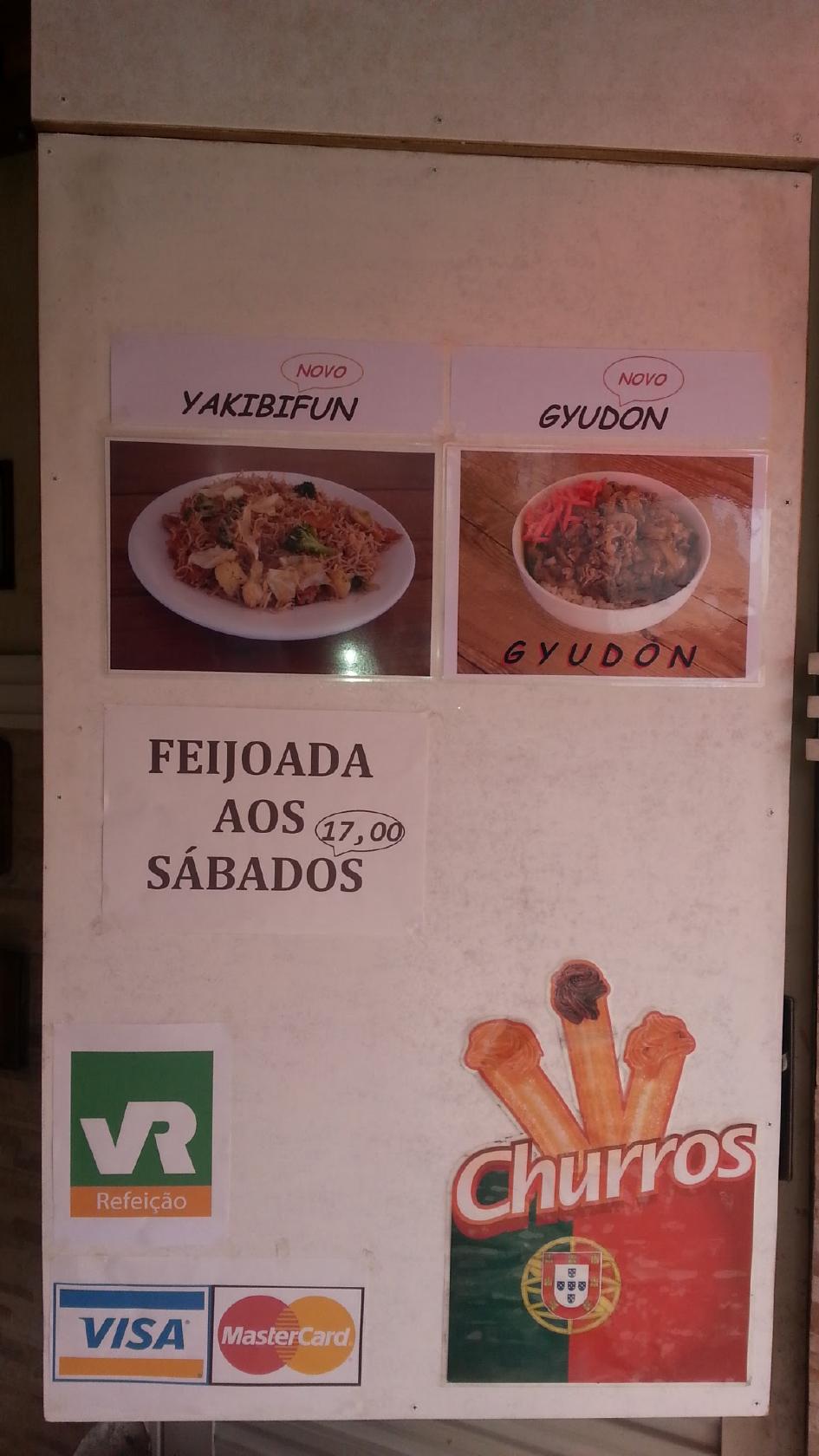 Carta del pub y bar Tabemono's Yakisoba, São Paulo