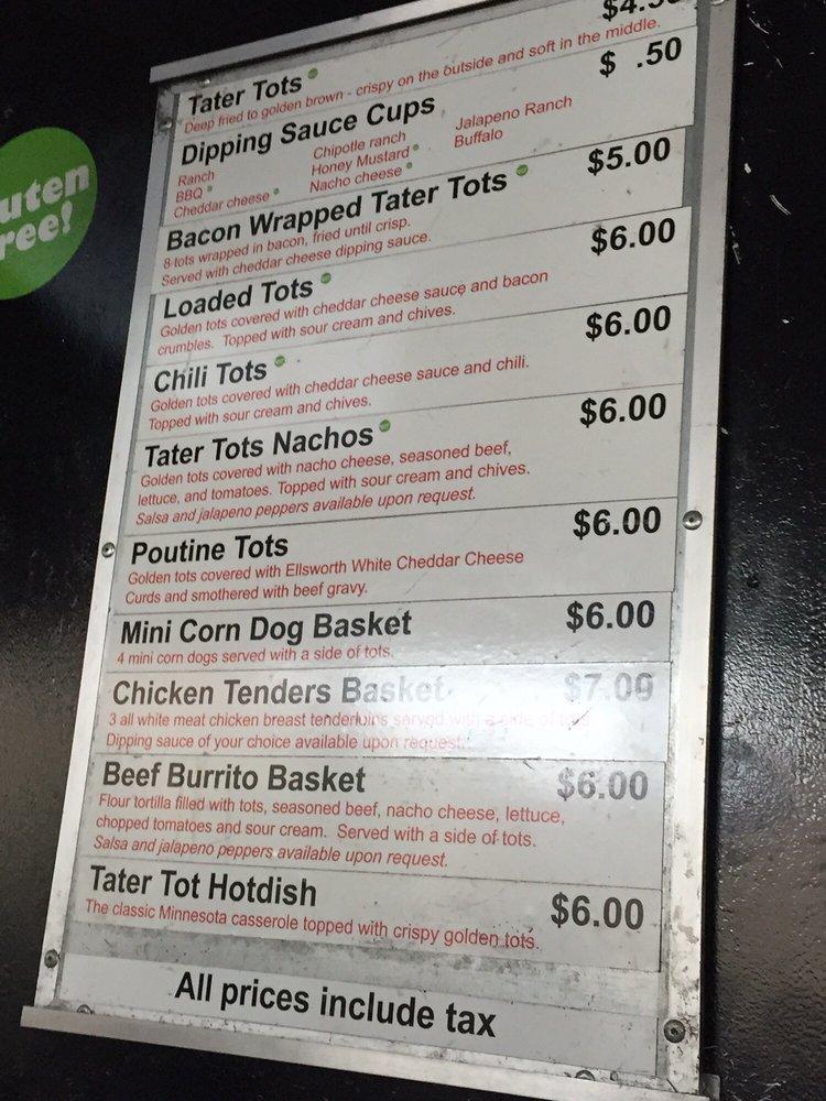 Menu at Tot Boss, Maplewood, Mobile