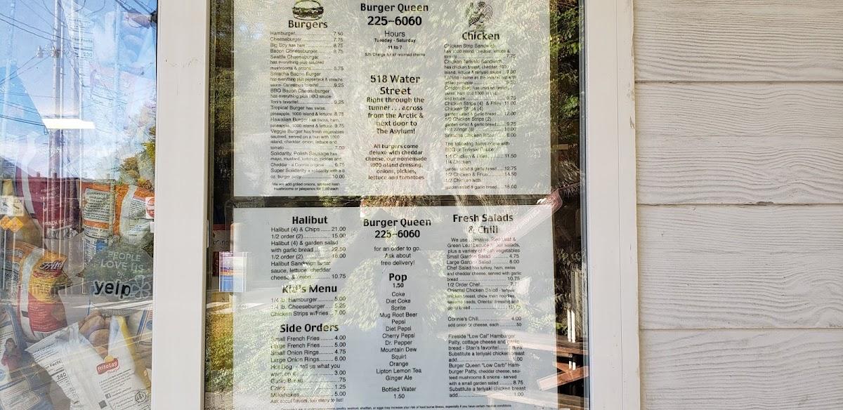 Carta de comida rápida Burger Queen, Ketchikan