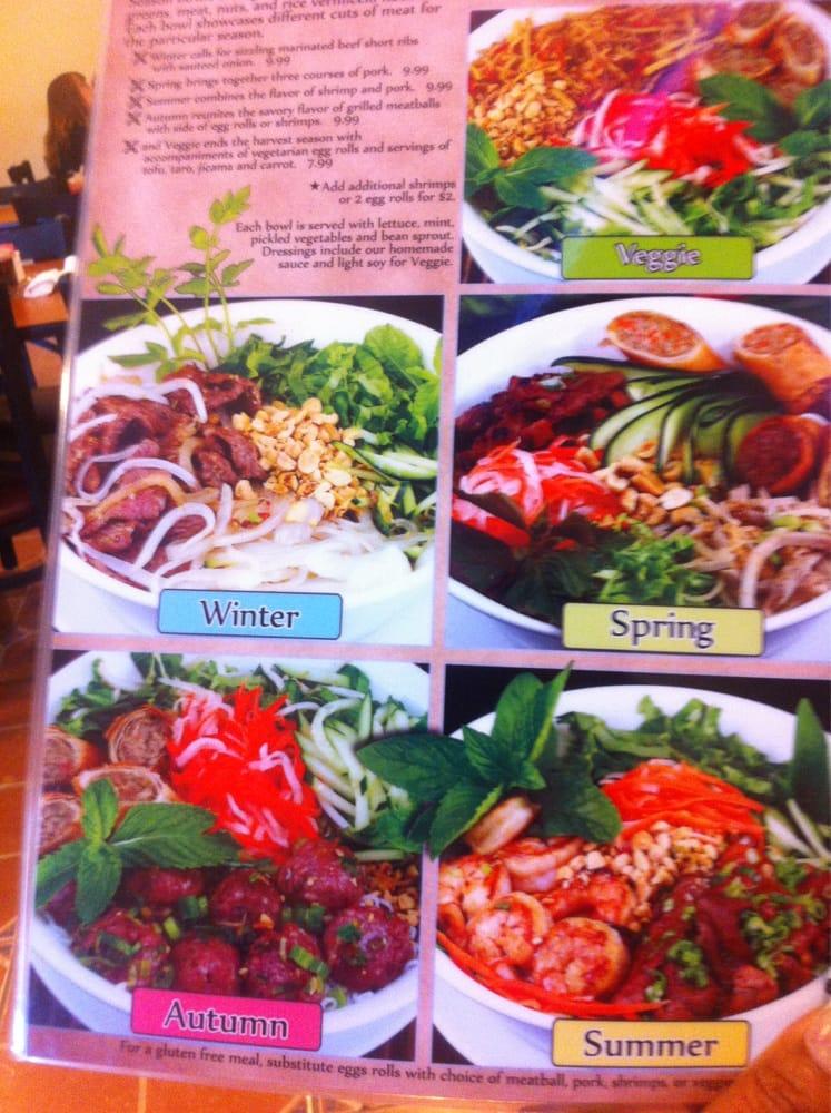 Menu at Lam's Vietnamese Restaurant, Sioux Falls