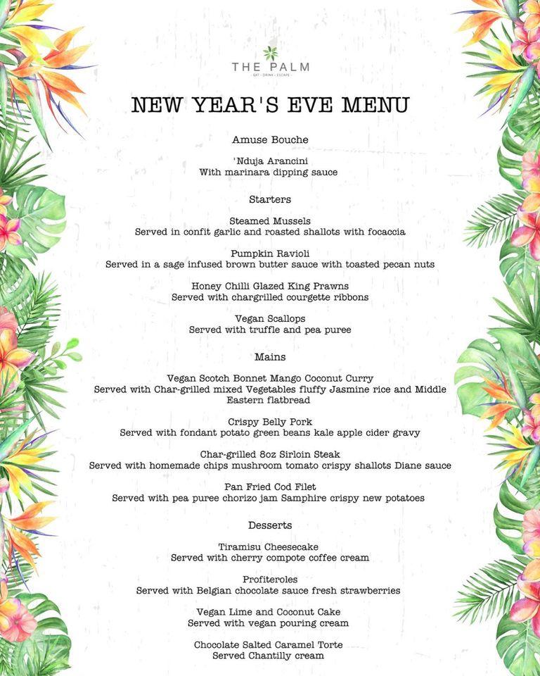 Menu at The Palm pub & bar, Sunderland