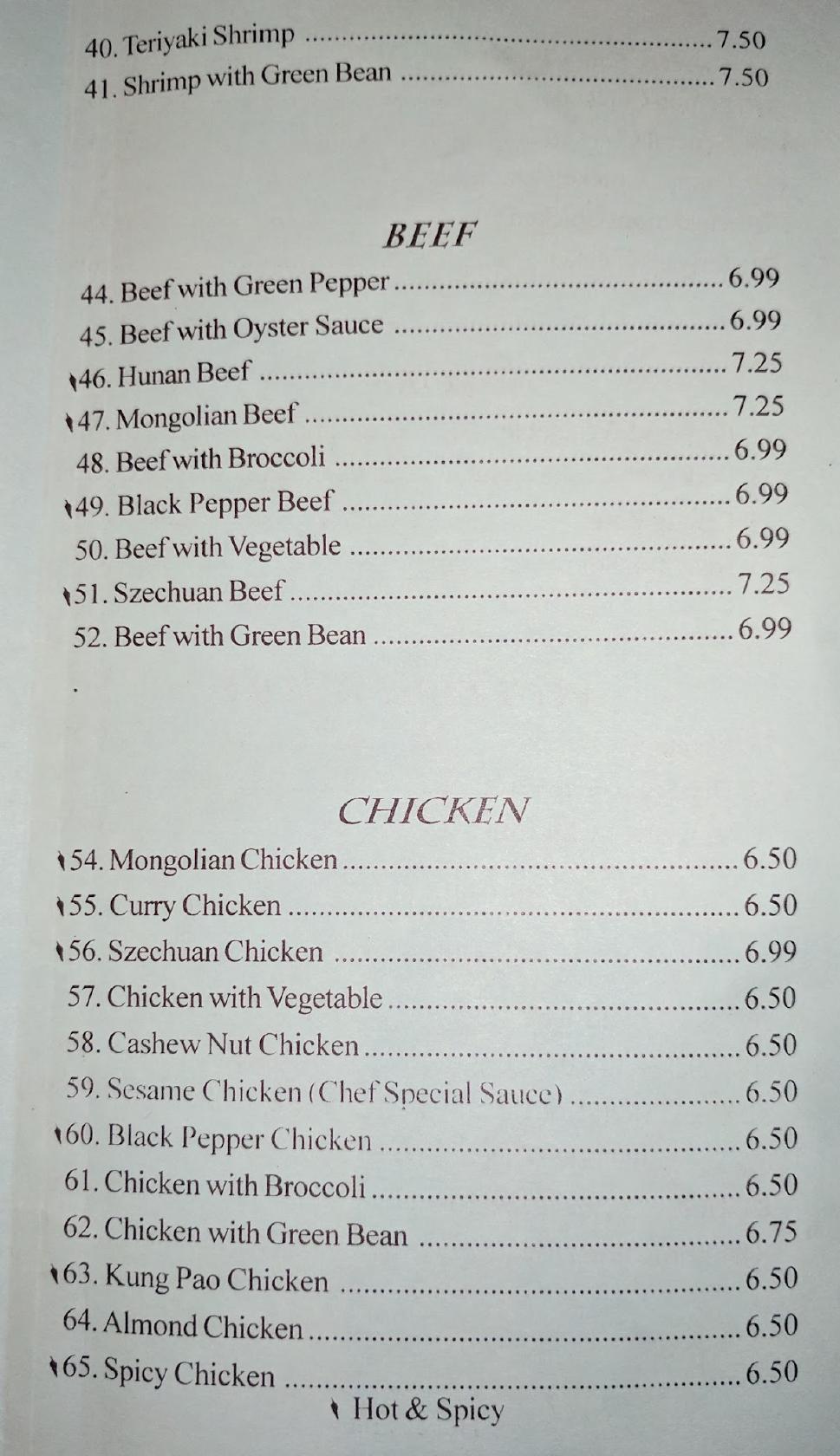 Maple Garden Red Bluff Menu