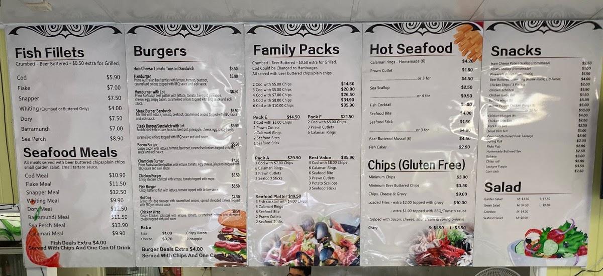 Menu At Parfrey Place Seafood Fast Food Rochedale South Menu At Parfrey Place Seafood Fast Food Rochedale South