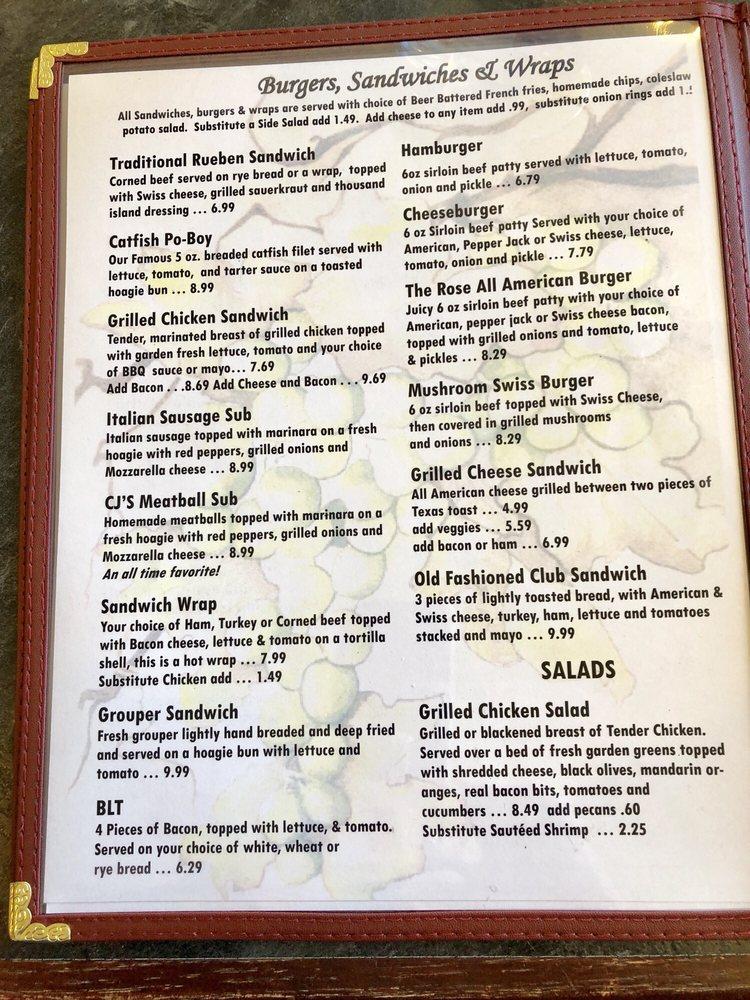 Menu at Raffaella's Restaurant At Cortez, Hot Springs Village